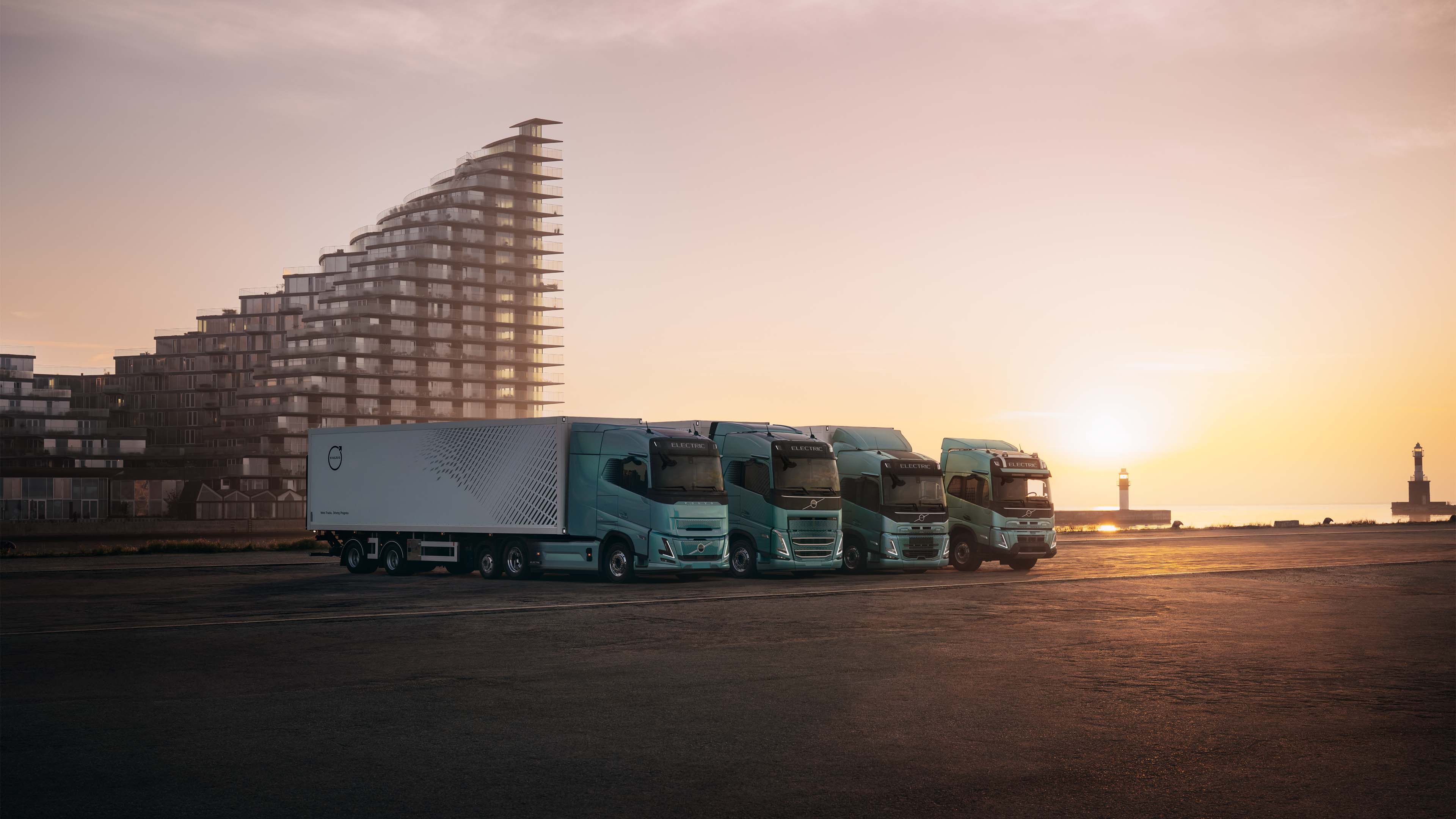 Vorstellung der neuen elektrischen Lkw von Volvo